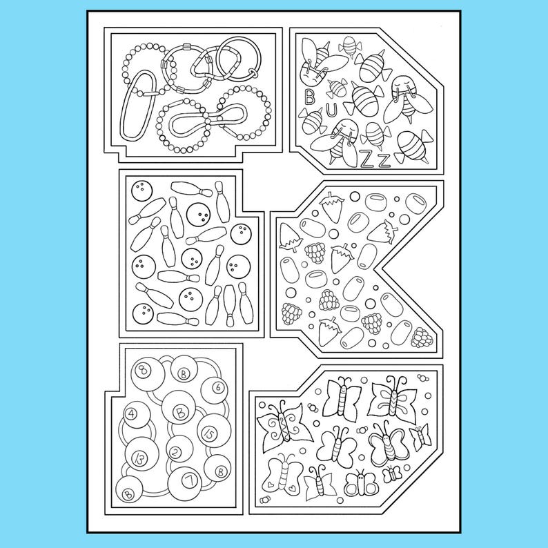 Alphabet Coloring Pages 150 Sections Over 26 Unique Letters Handmade ...