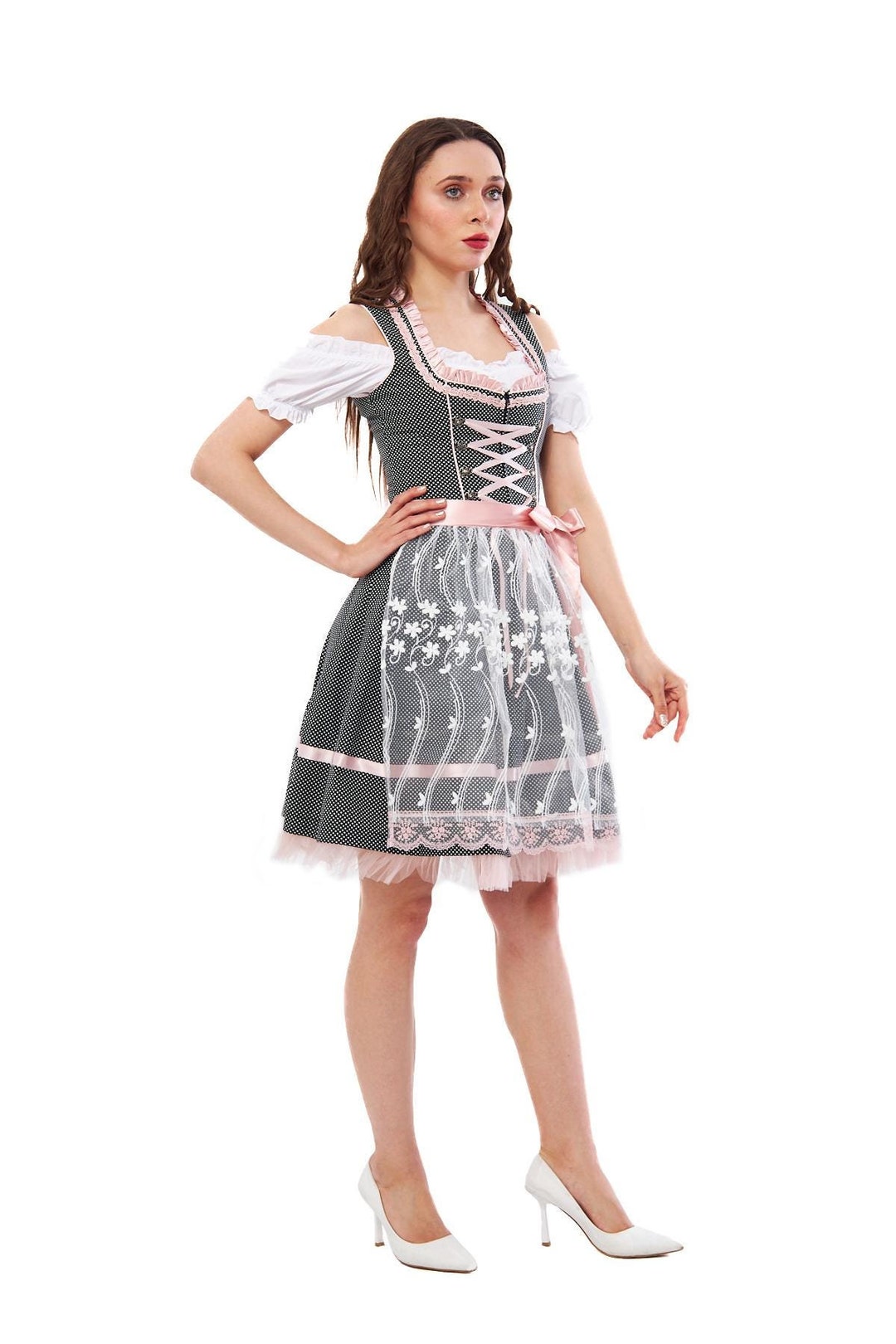 Exquisite Dirndl "amanda'' Spotted / Authentic Cultural Quality ...