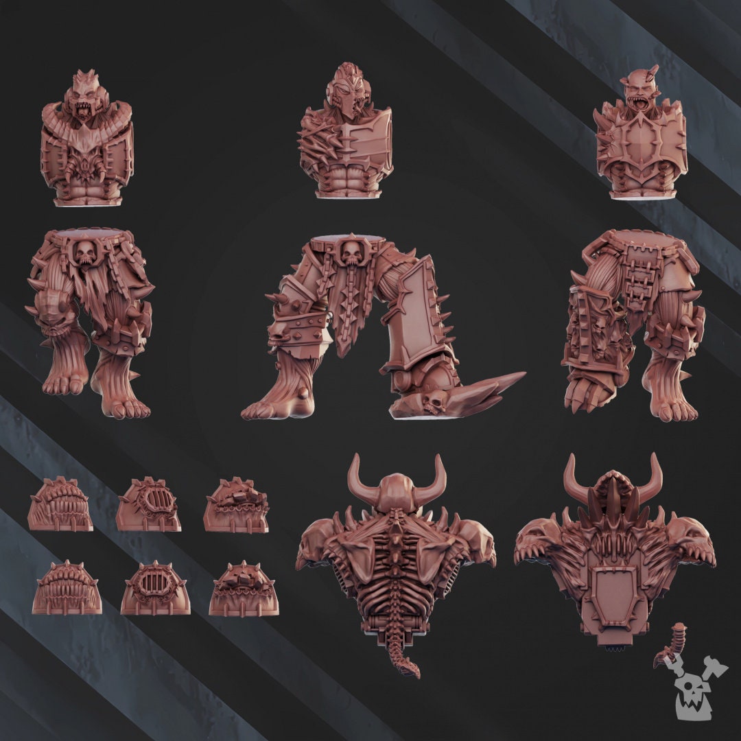 Cursed Bone Shredders Squad build Kit WARGAMING PROXY ALTERNATIVE - Etsy
