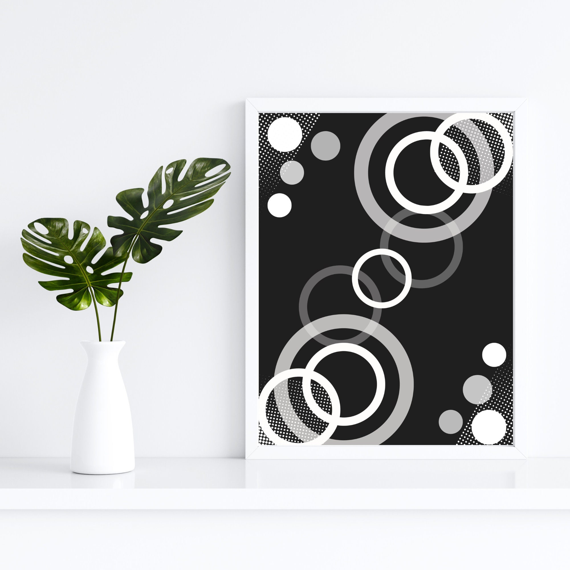 Printable Black and White Premium Aesthetic Wall Design - Etsy