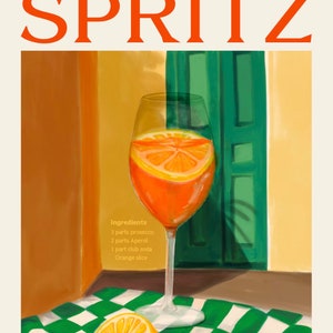 Elin PK Aperol Spritz II Drink Poster - Etsy