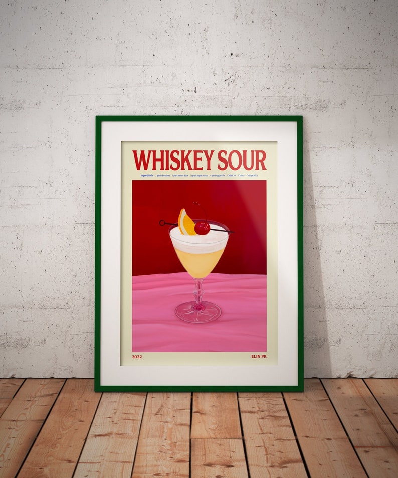 Elin PK Whiskey Sour II Drink Poster - Etsy