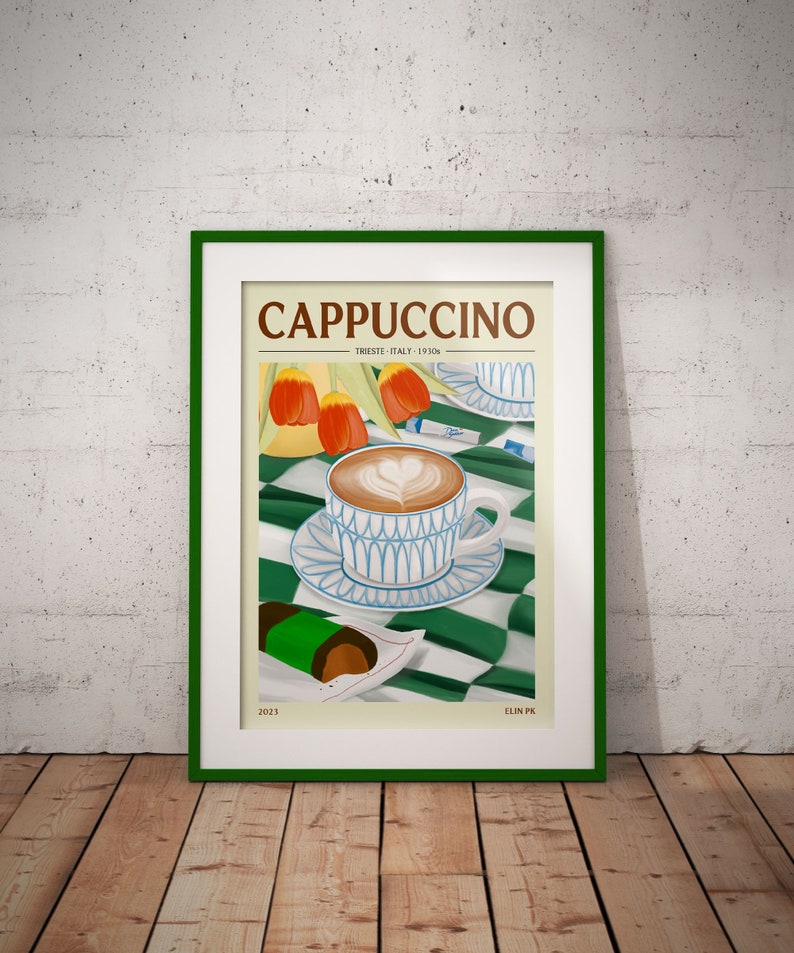 Elin PK Cappuccino Drink Poster - Etsy