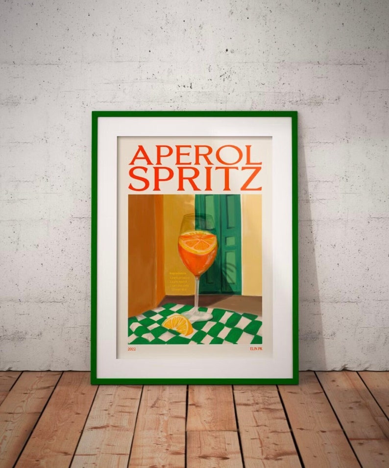 Elin PK Aperol Spritz II Drink Poster - Etsy