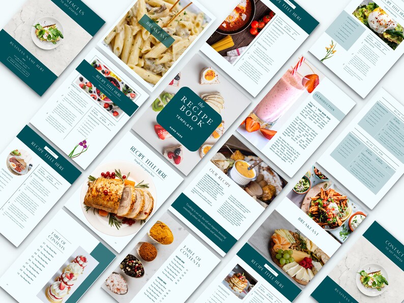 Recipe Book Template Digital Recipe Book Printable Recipe - Etsy