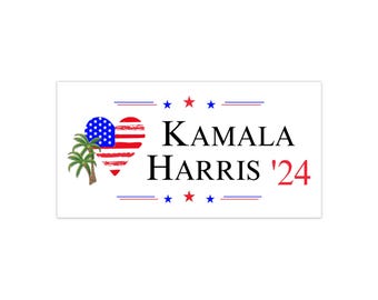 Kamala Harris 2024 Coconut Tree Sticker - Etsy