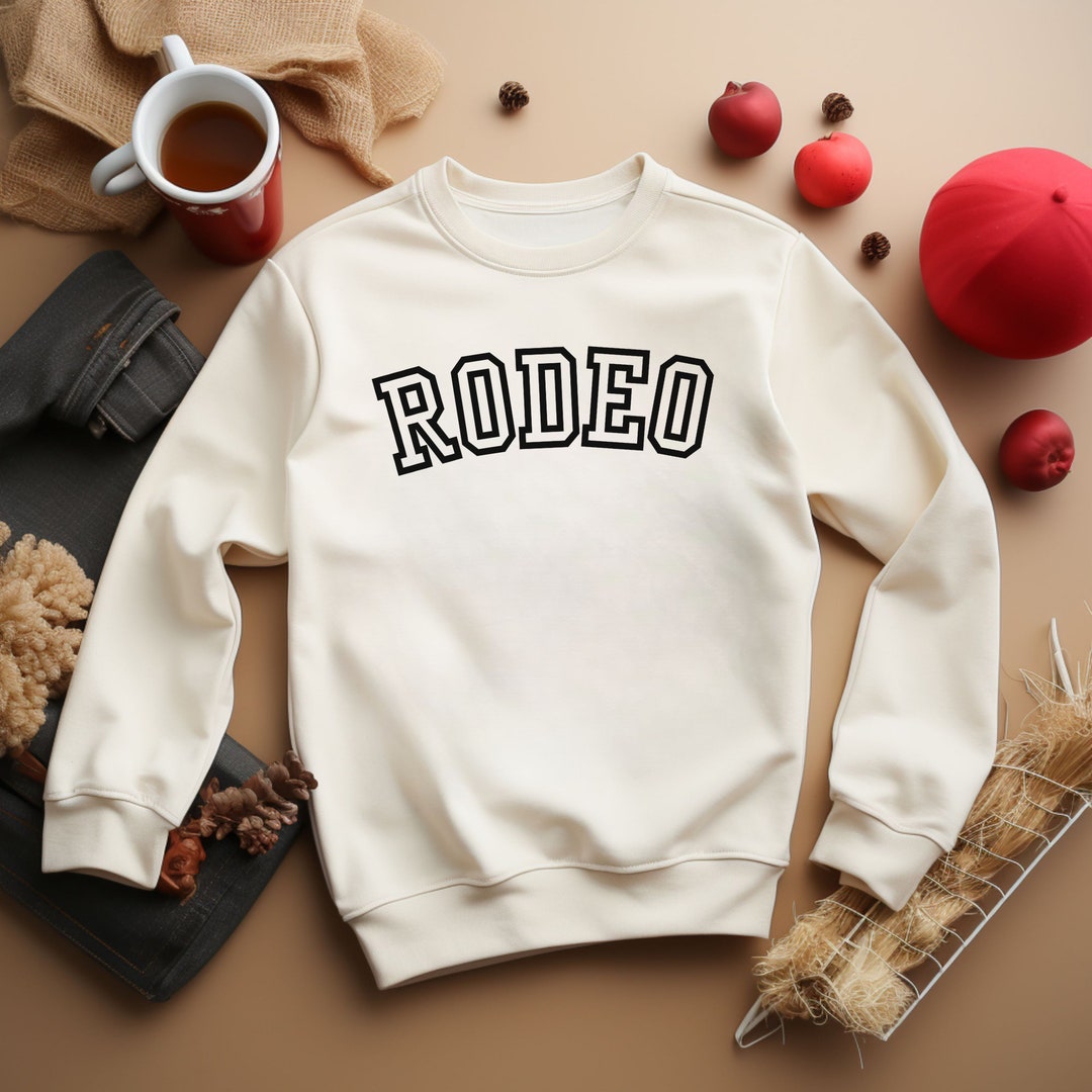 Rodeo Shirt Cowboy College Sweater Cowboy Sweatshirt - Etsy