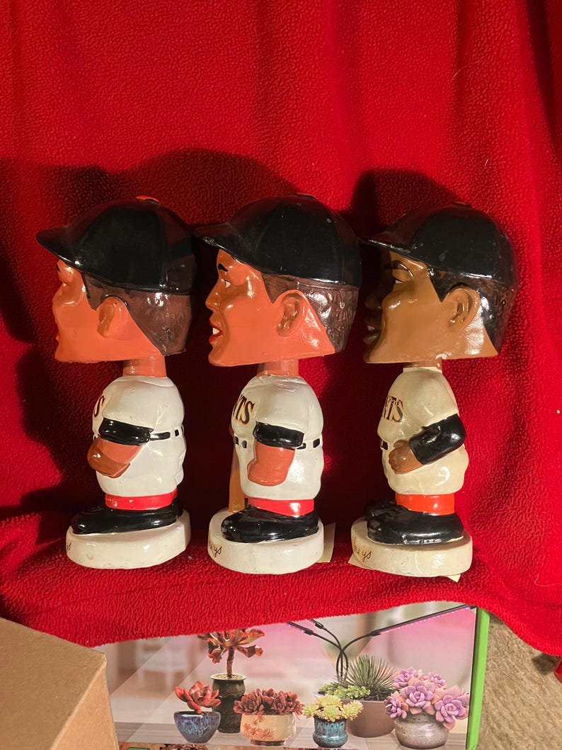 Willie Mays Bobblehead Trifecta, Giants Baseball Nodders - Etsy