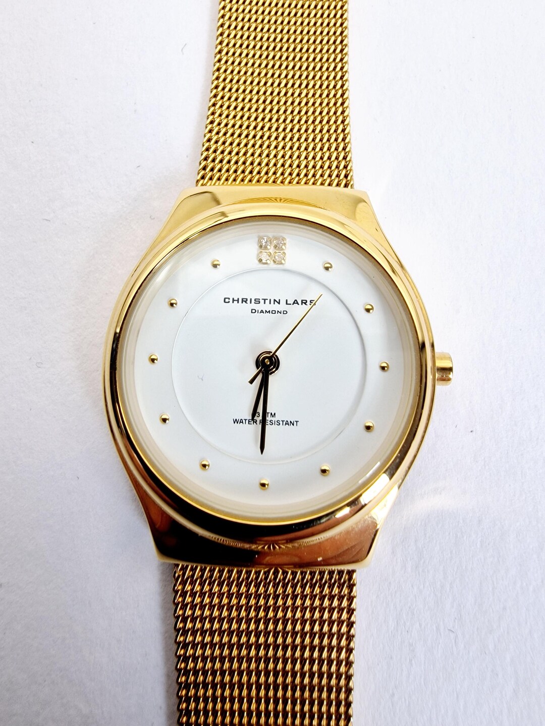 Christin Lars 'diamond' Quartz Watch With Mesh Adjustable Strap (E3) - Etsy