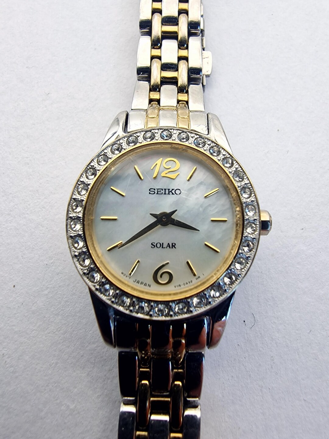 Seiko 'solar' Quartz Ladies Watch With Mother of Pearl Dial (E3) - Etsy