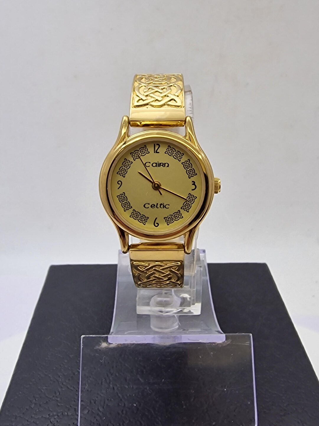 A Cairn Celtic Gold-plated Ladies Quartz Watch With Celtic Knot Design ...