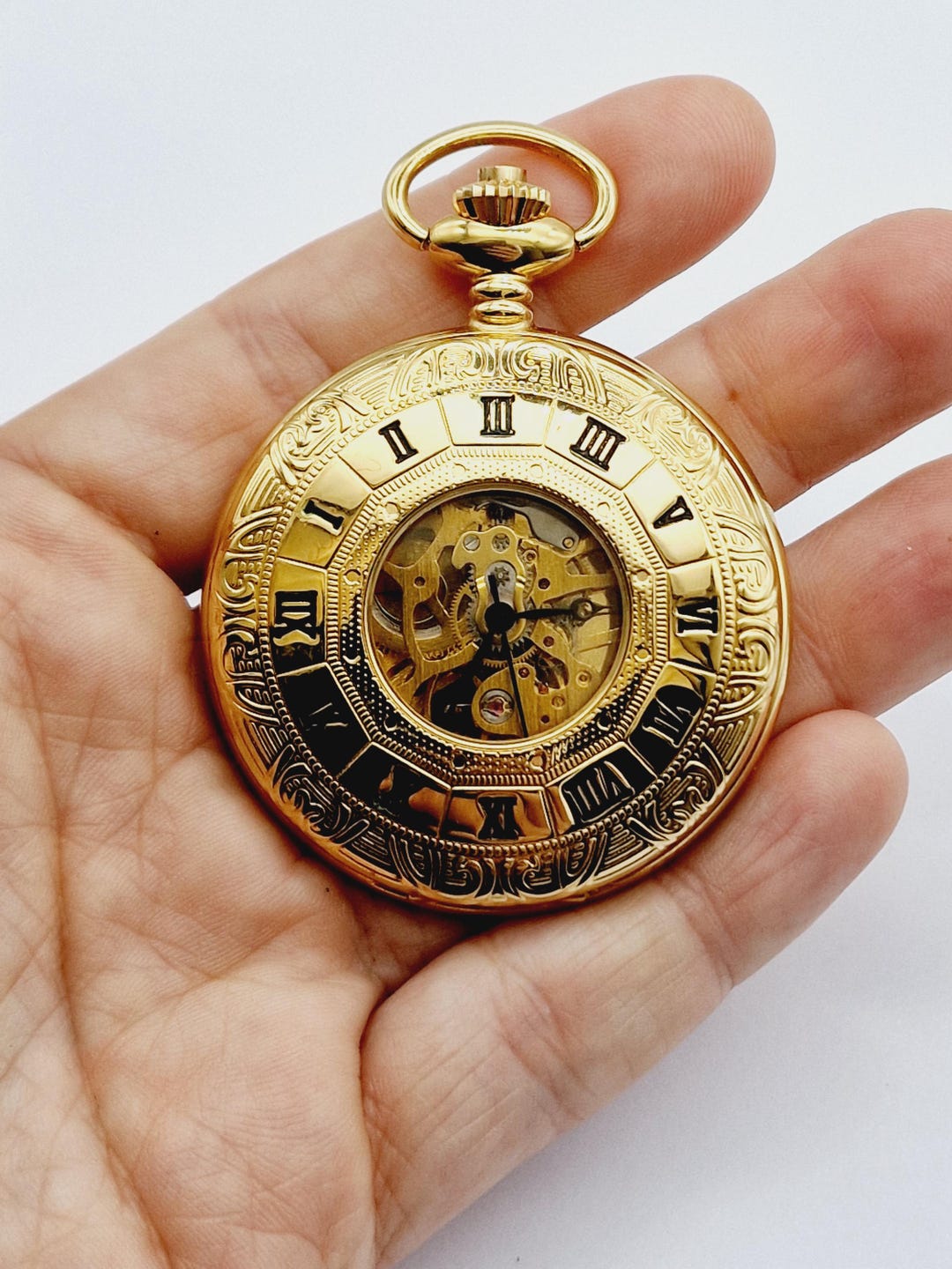 Vintage Rotary Half Hunter Pocket Watch - Etsy