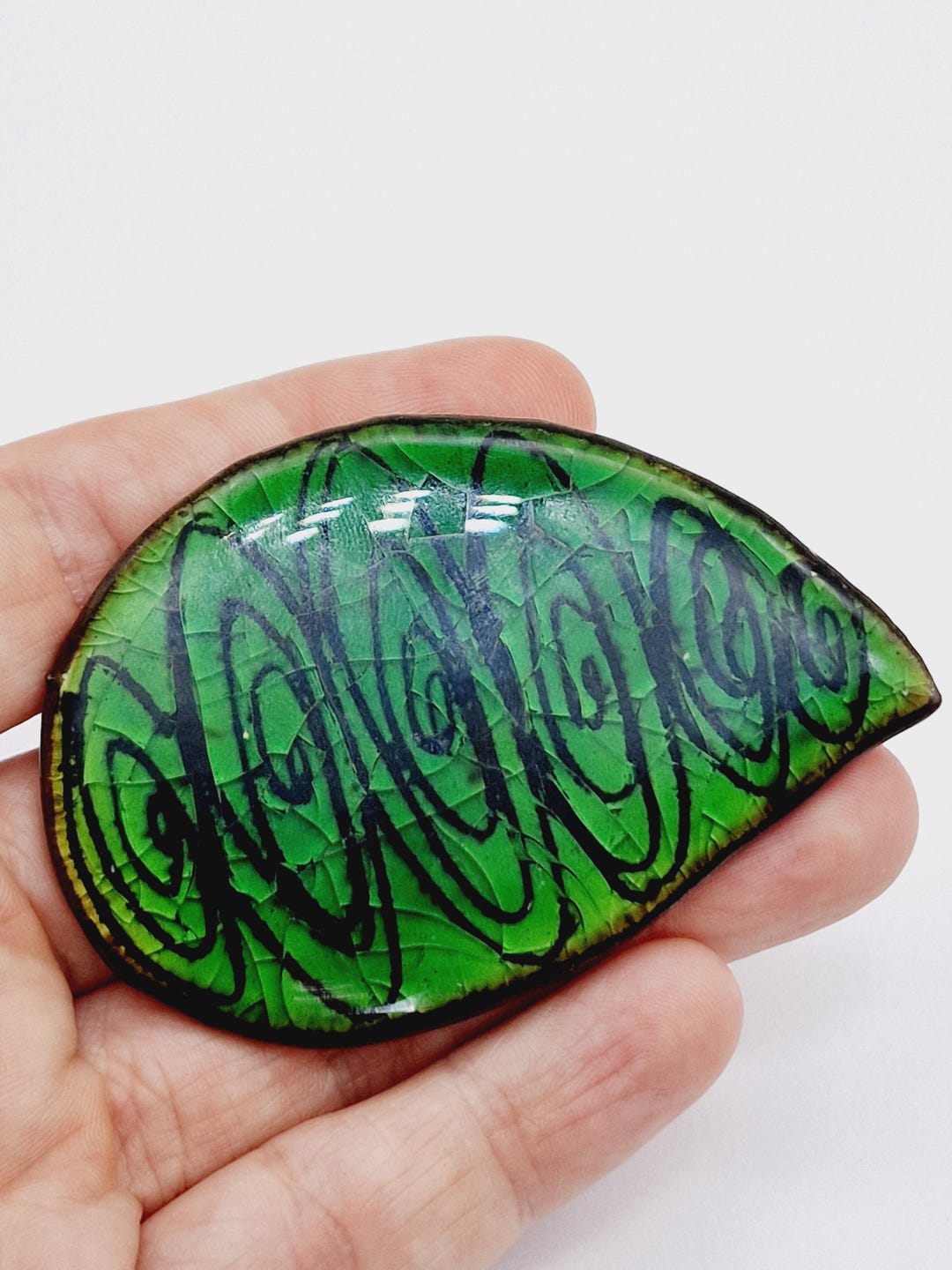 Vintage Alice Lund of Denmark 1960s Ceramic Enamelled Brooch 1960s - Etsy