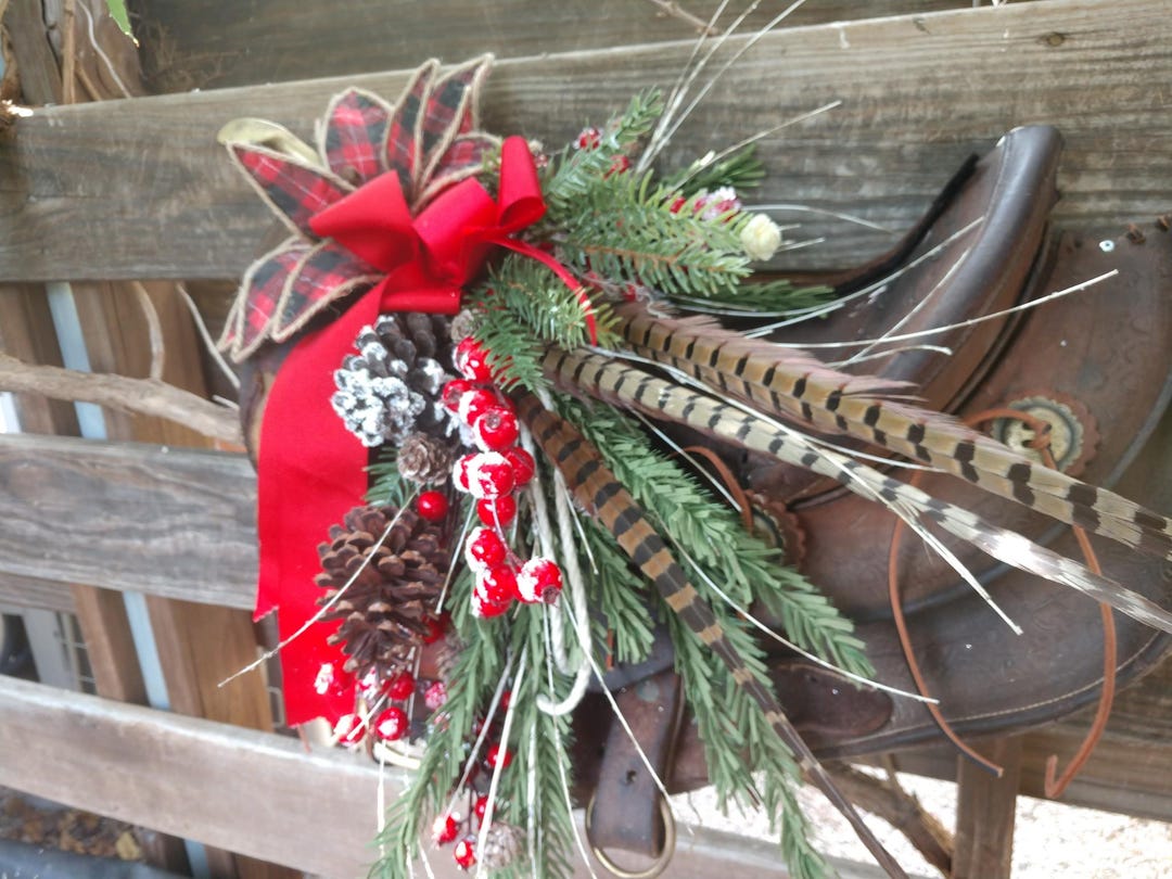 Saddle Decor for Wall or Door - Etsy