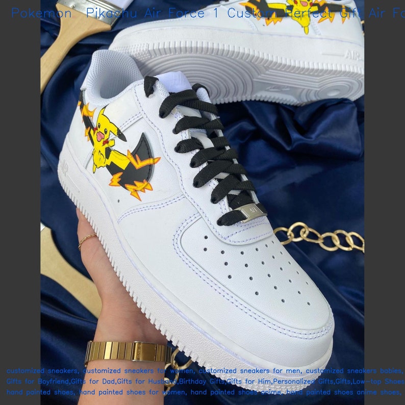 Pokemon Pikachu Air Force 1 Custom Perfect Gift Air Force 1 - Etsy