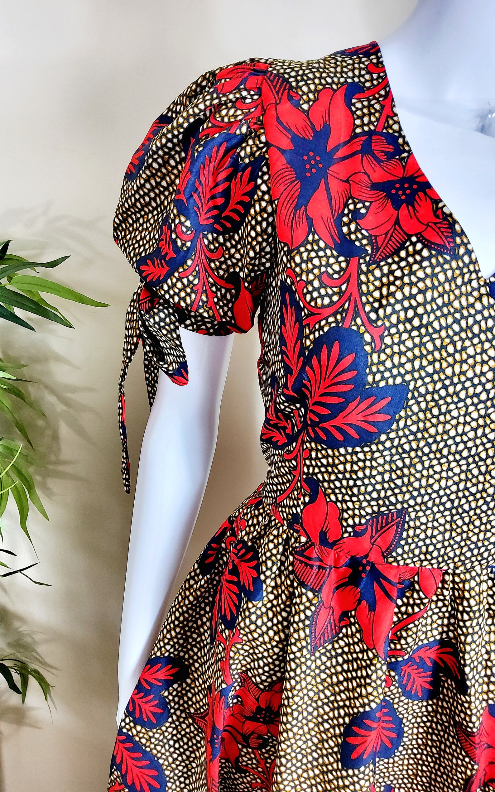 African Print Shift Dress | Ankara Midi Dress - Etsy