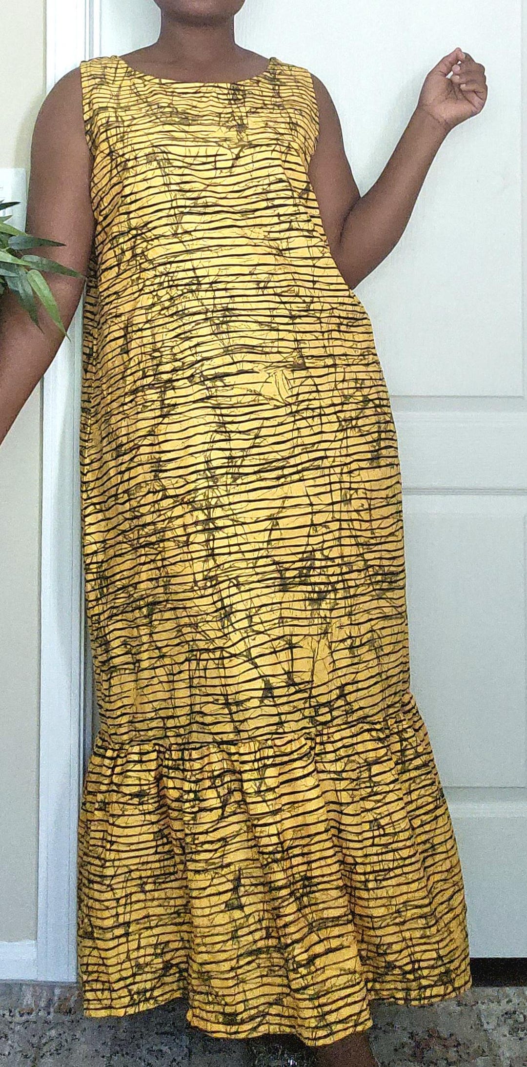 African Print Maxi Sun Dress (comfortable Lightweight Fabric) - Etsy