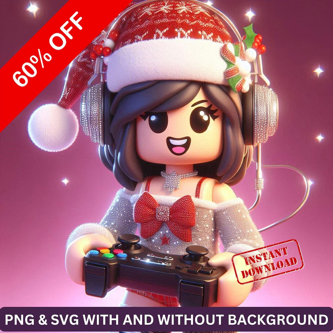 Roblox Birthday Printable , Roblox Digital Download, Roblox Girl PNG ...