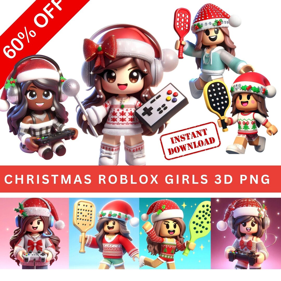 Roblox Birthday Printable , Roblox Digital Download, Roblox Girl PNG ...