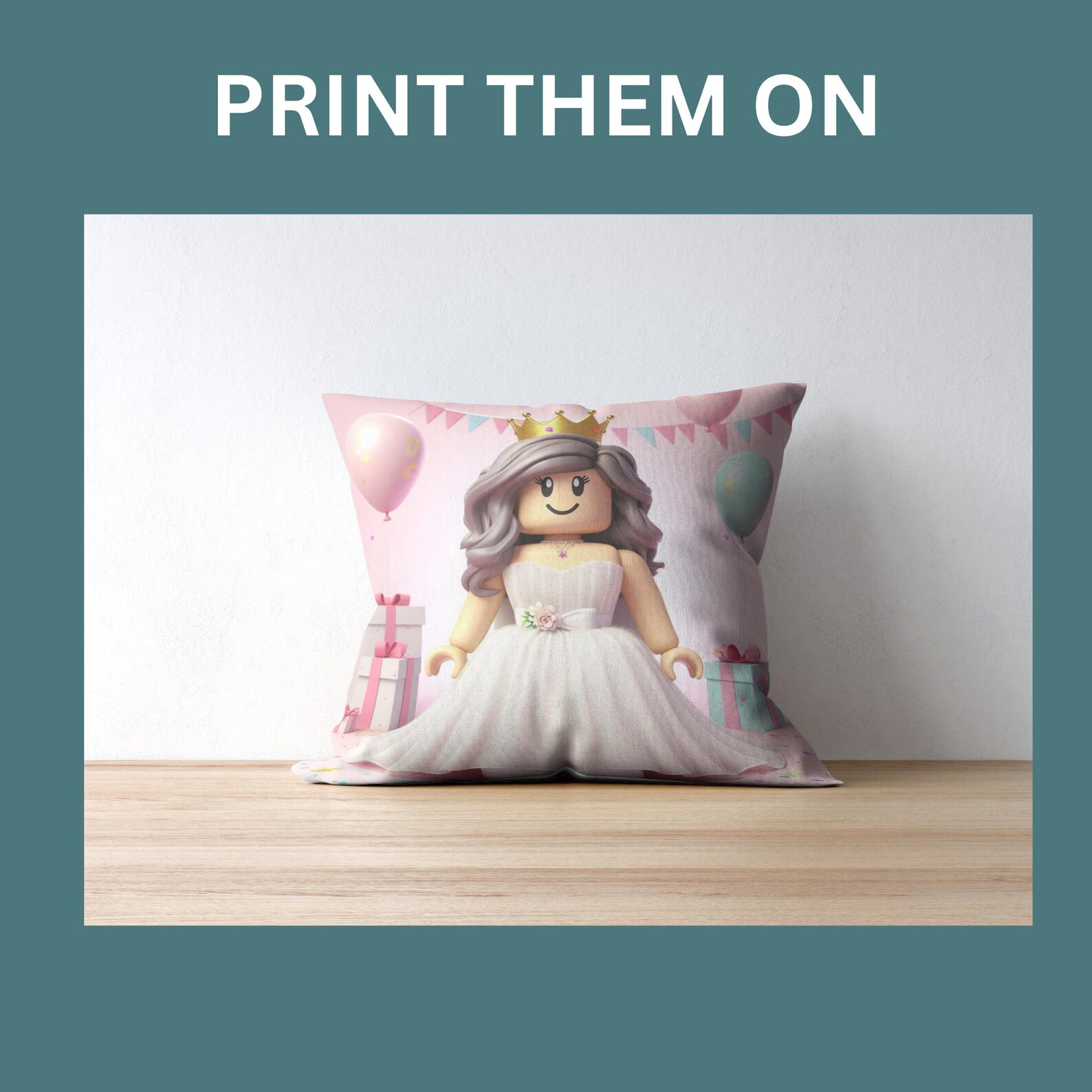 Roblox Birthday Printable, Roblox Digital Download, Roblox Girl PNG ...