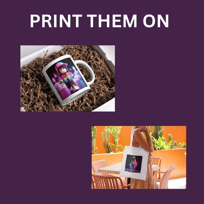 Roblox Birthday Printable Bundle, Roblox Digital Download, Roblox Girl ...