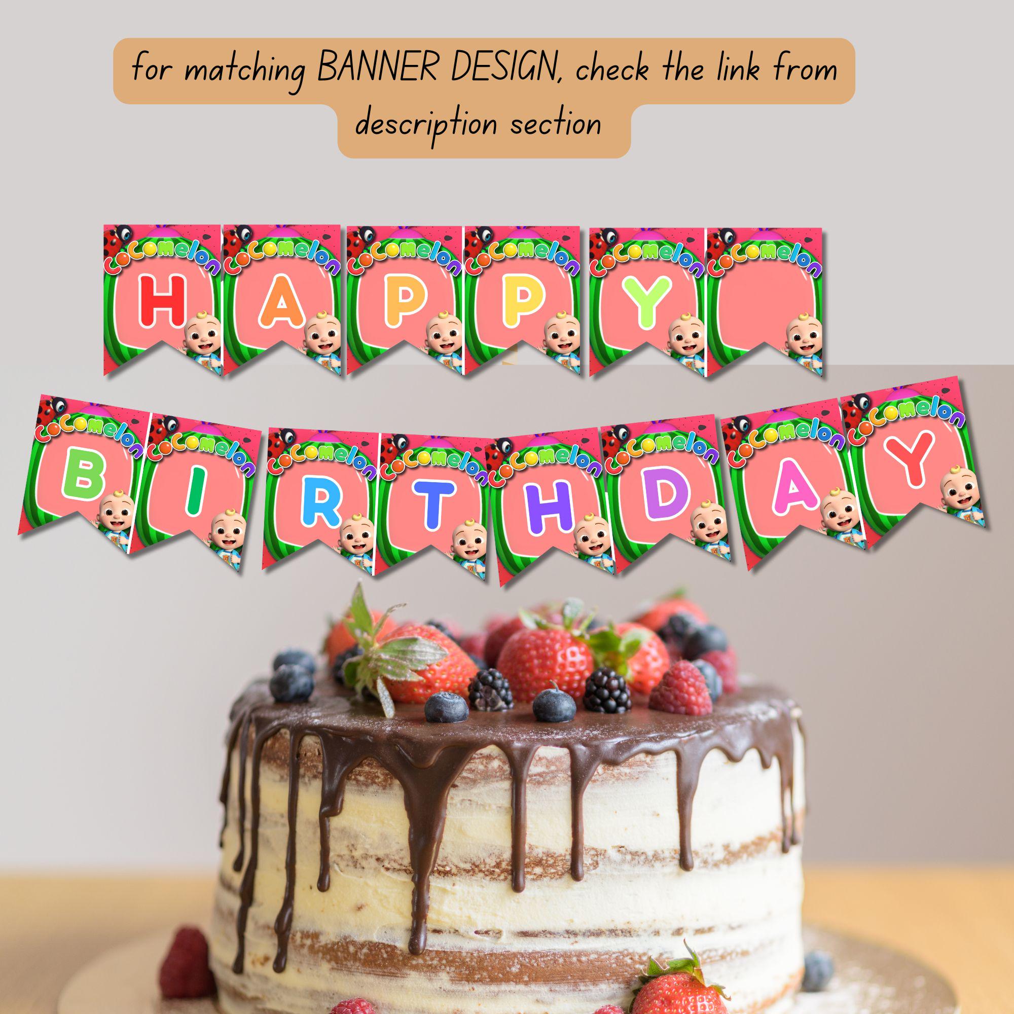 Birthday Cake Topper, Cake Topper Design, Kids Cake Topper, Ready to ...