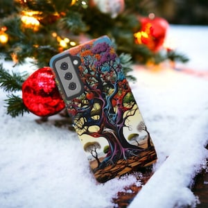 Tree Art Phone Cover,abstract Tough Cases for Samsung Iphone, Phone ...