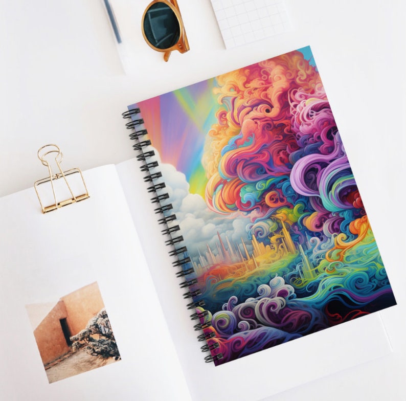 Rainbow Spiral Notebook Life in Color Planner Daily Used Journal School ...