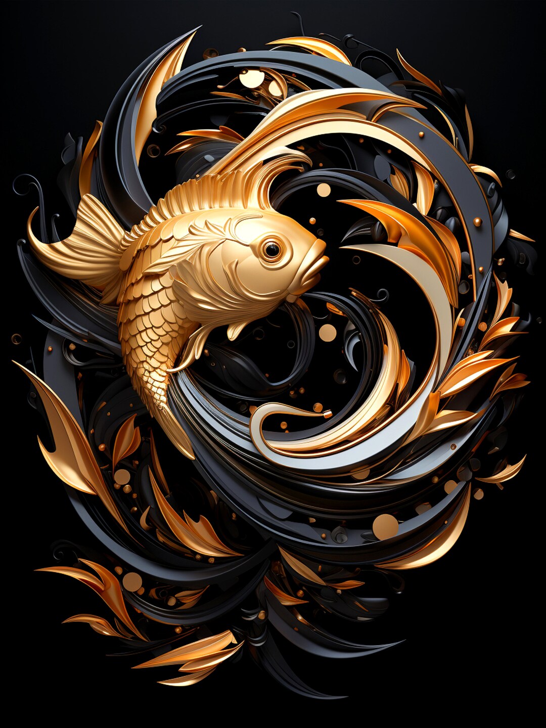 Zodiac Sign PISCES, Ai Art, Digital Print,gift, Horoscope, Printable ...