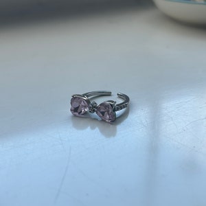 Y2K Style Pink Sparkly Plastic Ring - Etsy