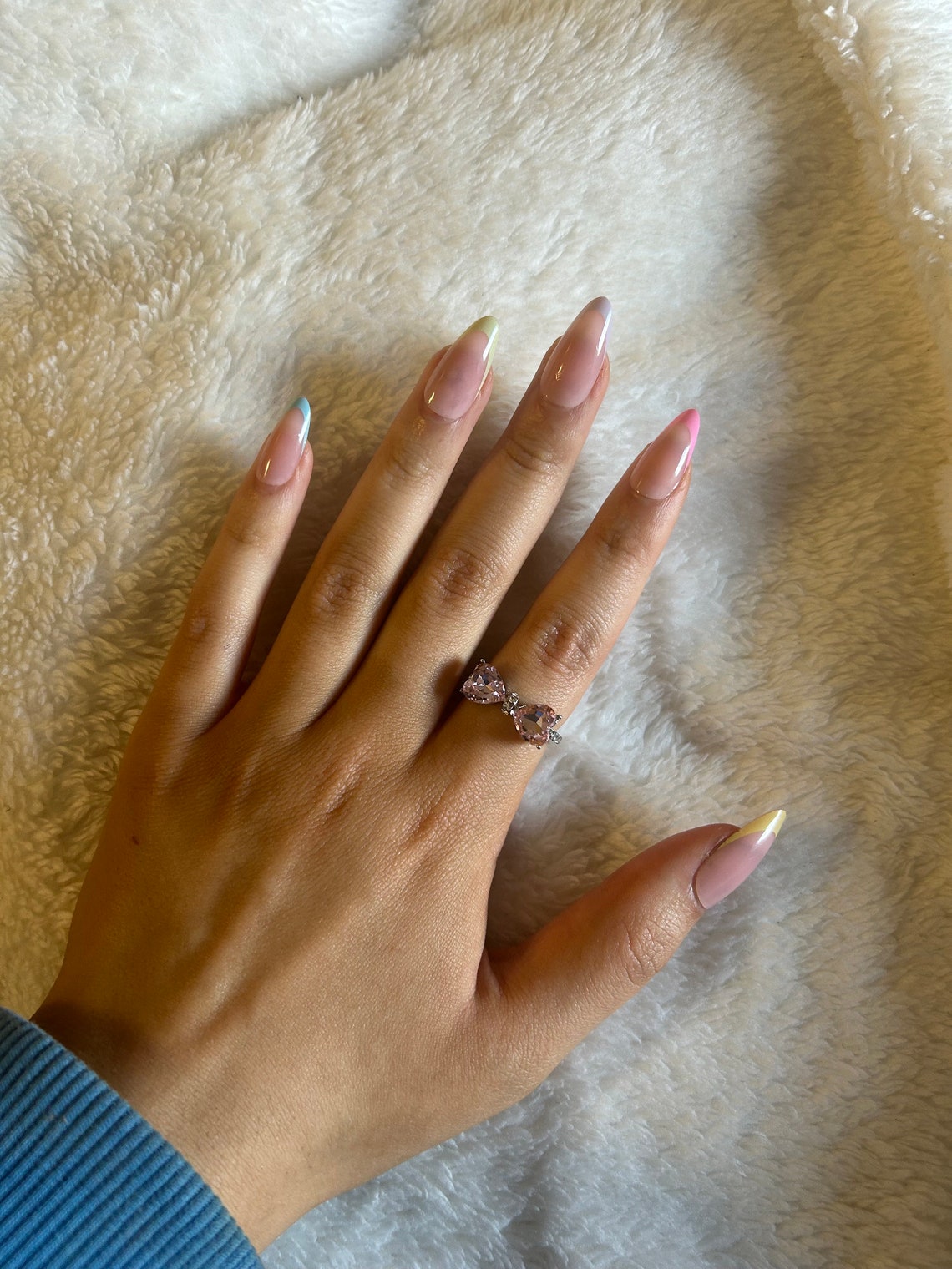 Y2K Style Pink Sparkly Plastic Ring - Etsy