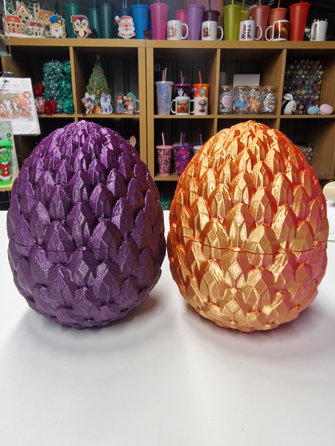3D Printed Scaled Dragon Egg Cinderwings3d Multiple Sizes and Colours ...