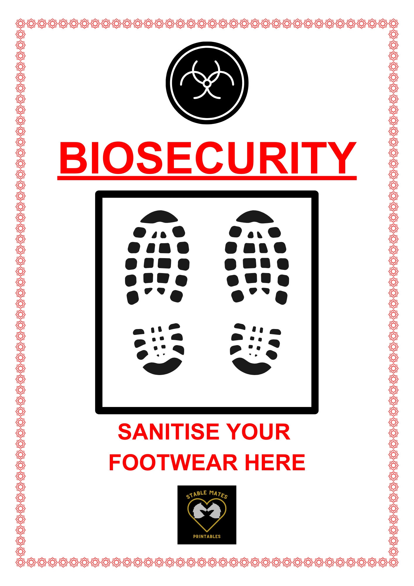 Biosecurity Signage Pack for Stable Yard - Etsy