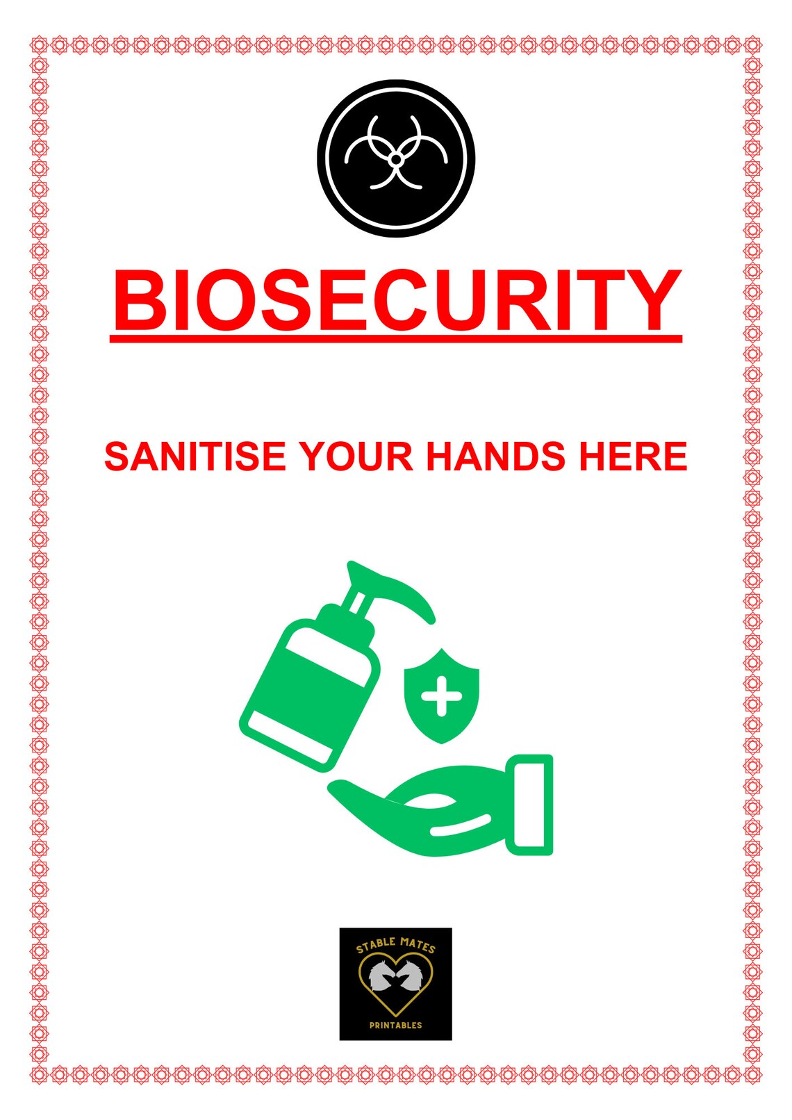 Biosecurity Signage Pack for Stable Yard - Etsy