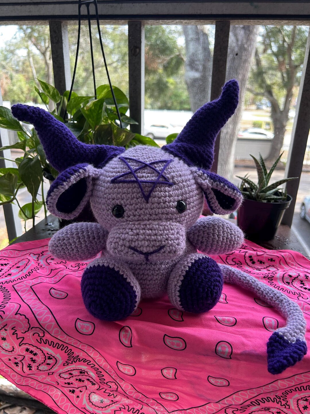 Baphomet Plushie | Amigurumi Crochet Baphomet - Etsy