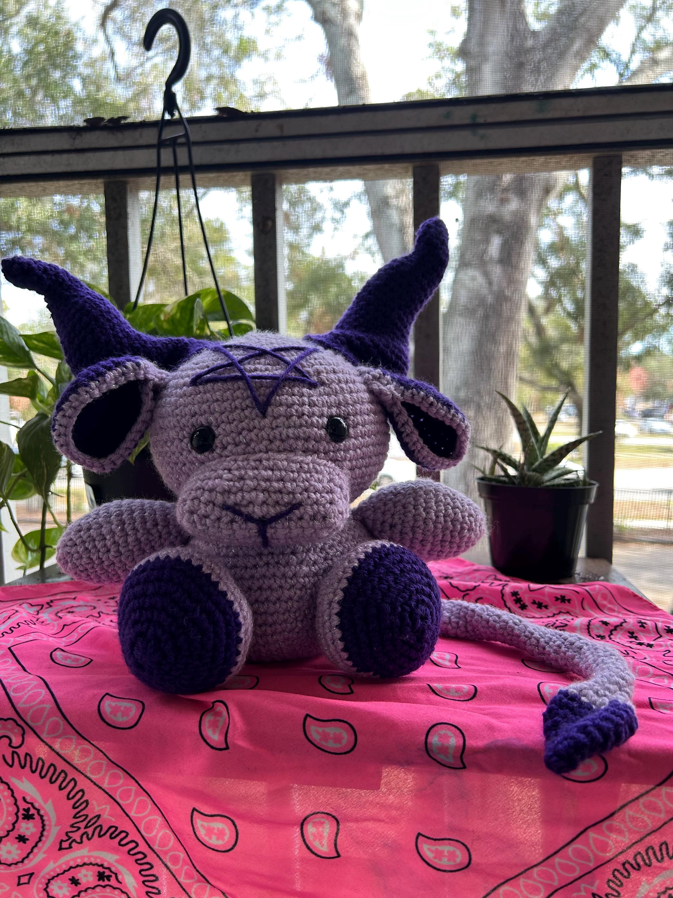 Baphomet Plushie | Amigurumi Crochet Baphomet - Etsy