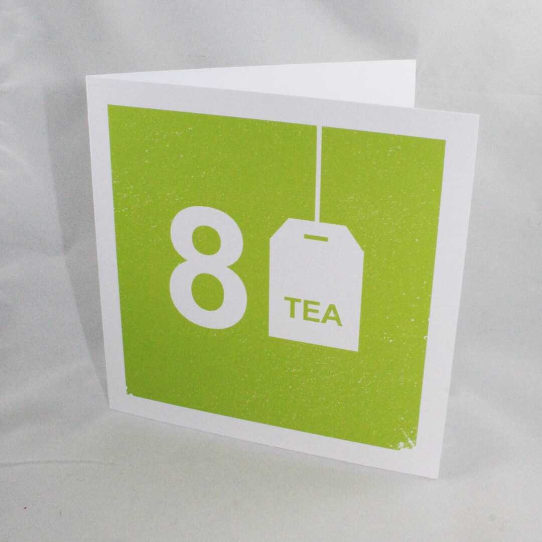 8TEA - 80th Birthday Card - Etsy