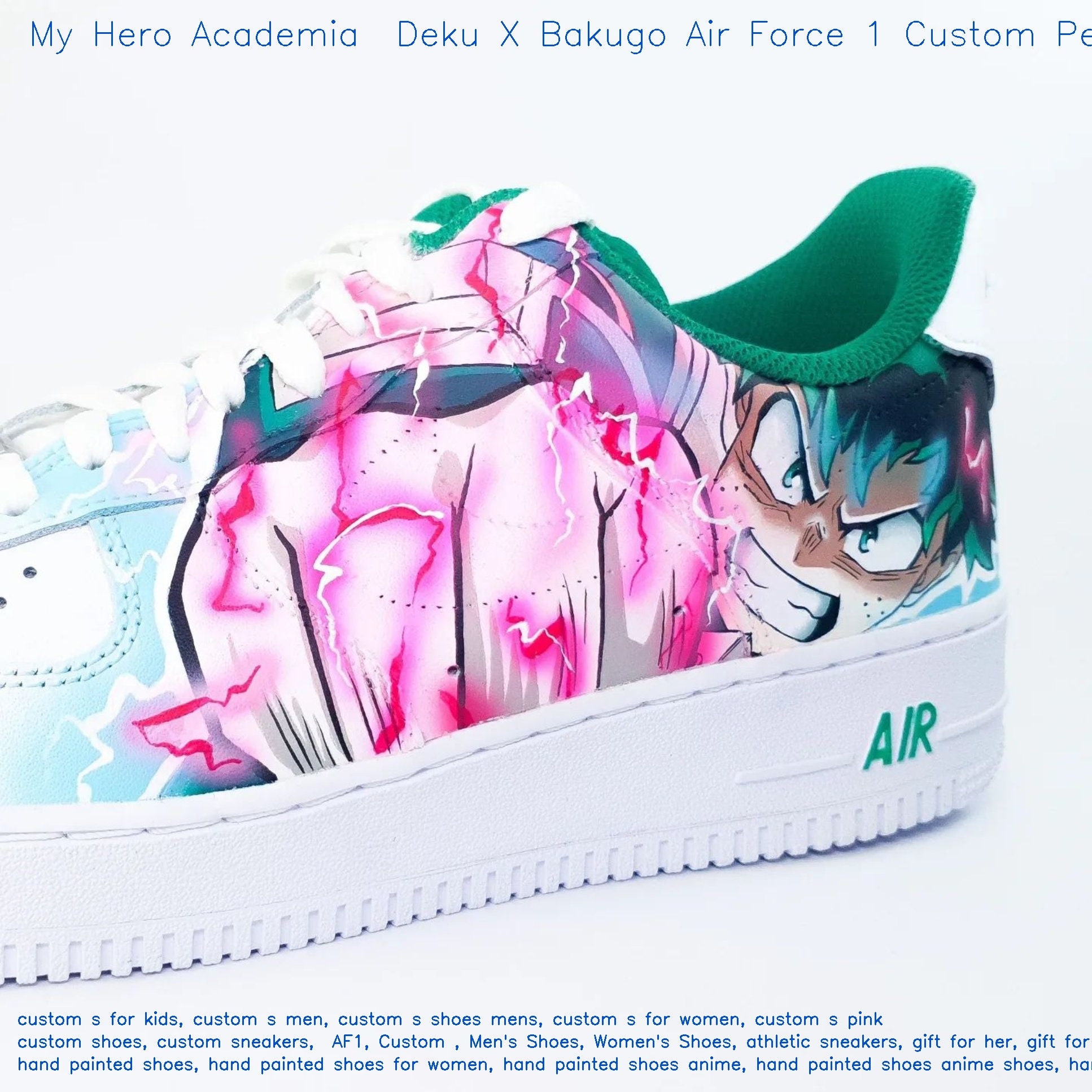 My Hero Academia Deku X Bakugo Air Force 1 Custom Perfect Gift Air ...