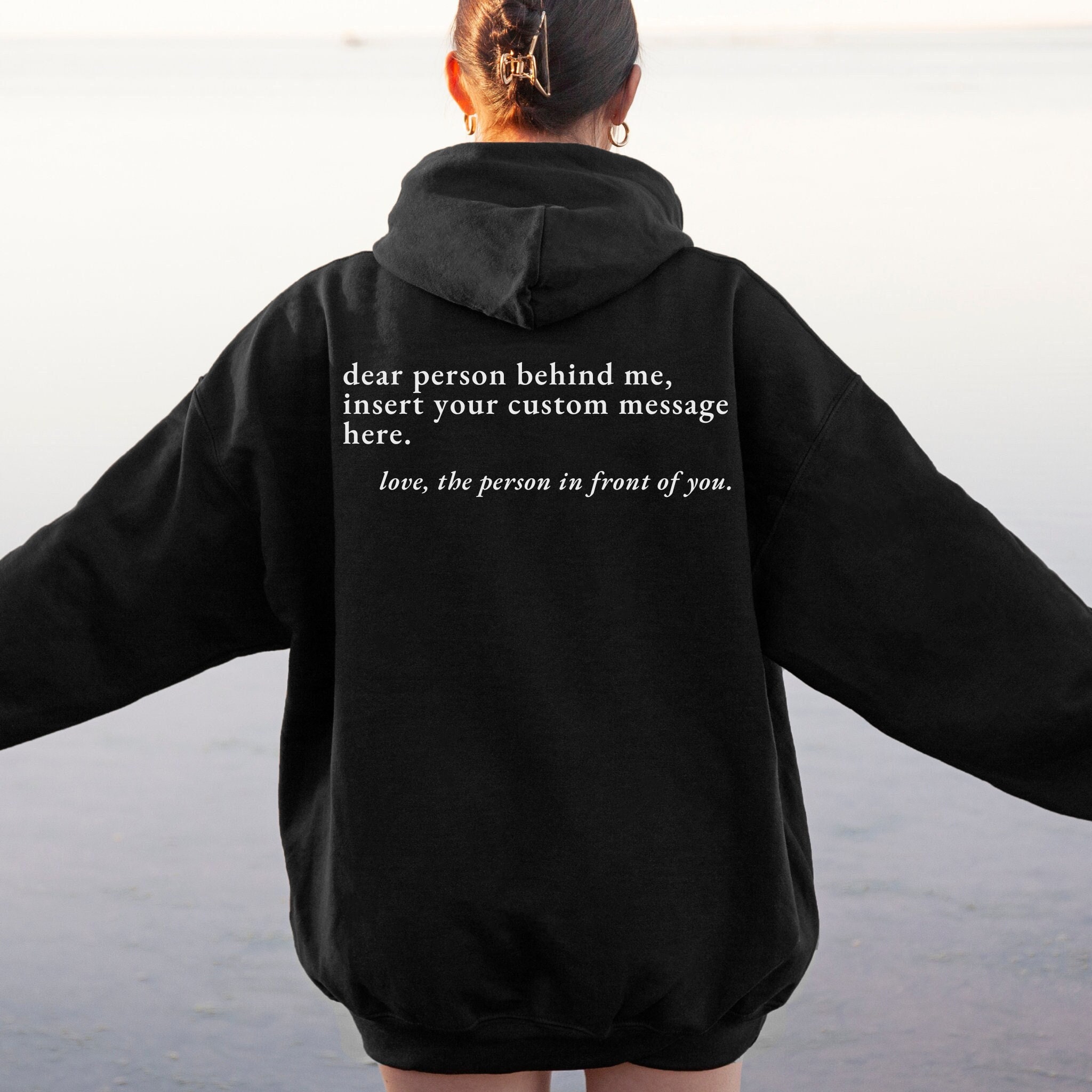 Dear Person Behind Me Hoodie for Mental Health Sweatshirt Aesthetic Be ...