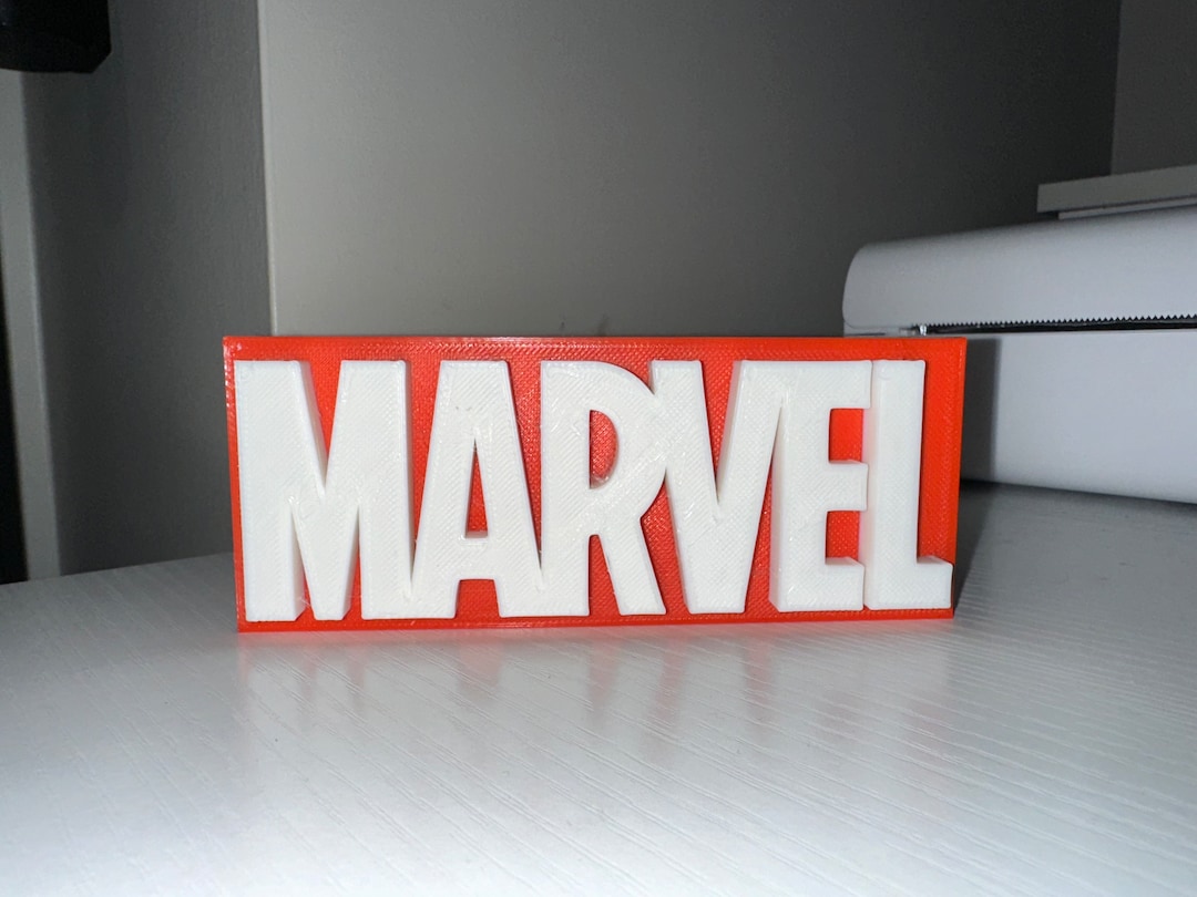 Marvel Logo Stand Handcrafted 3D Display, Perfect for Comic Enthusiasts ...