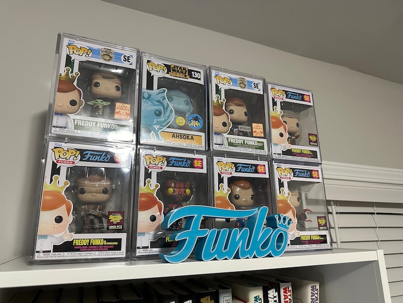 Funko Pop Logo Display Stand Custom Collector's Showcase, Perfect for ...
