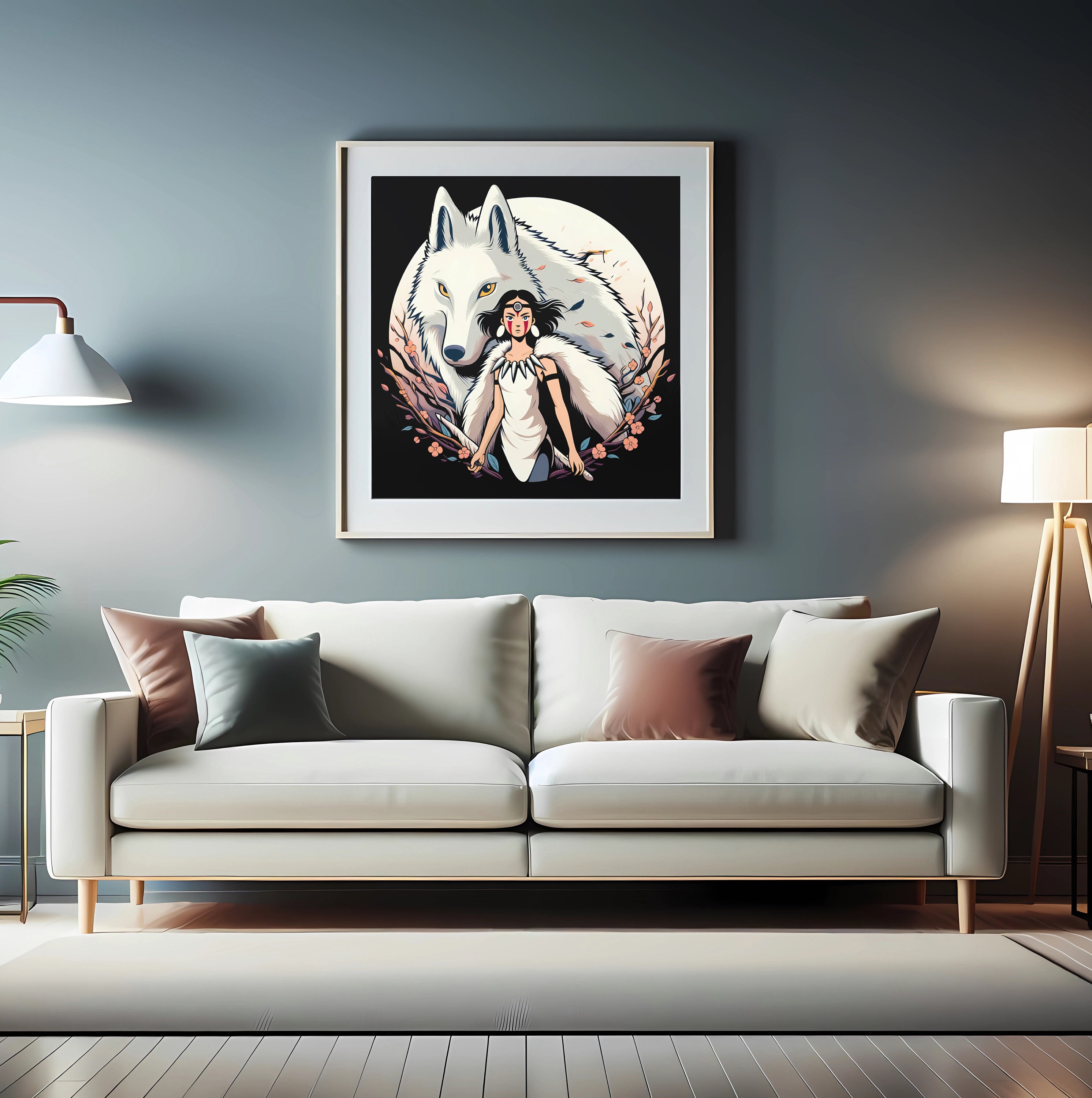 Princess Mononoke Poster Printing Studio Ghibli Inspired Wall Art ...