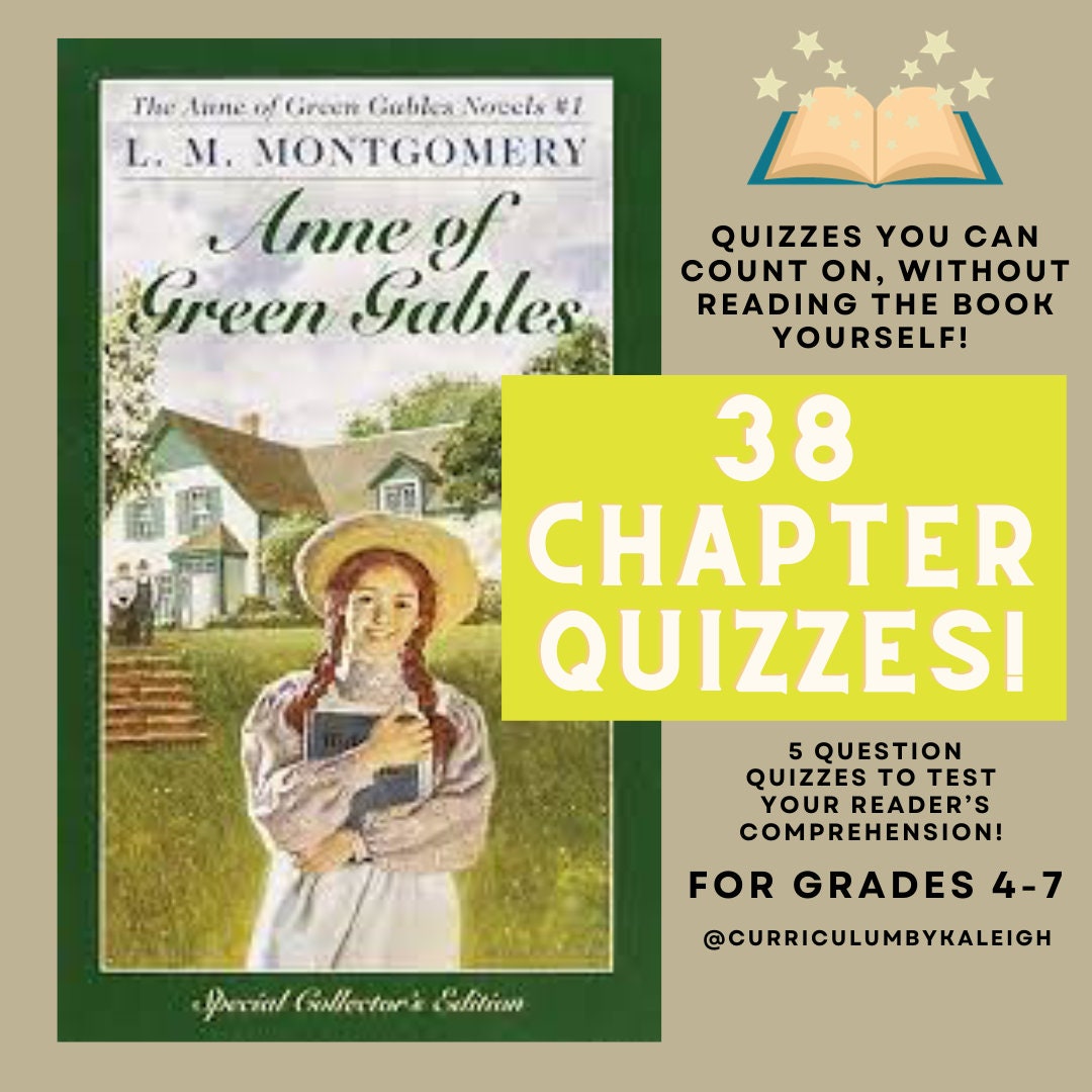 Anne of Green Gables Chapter Quizzes & Answer Key - Etsy