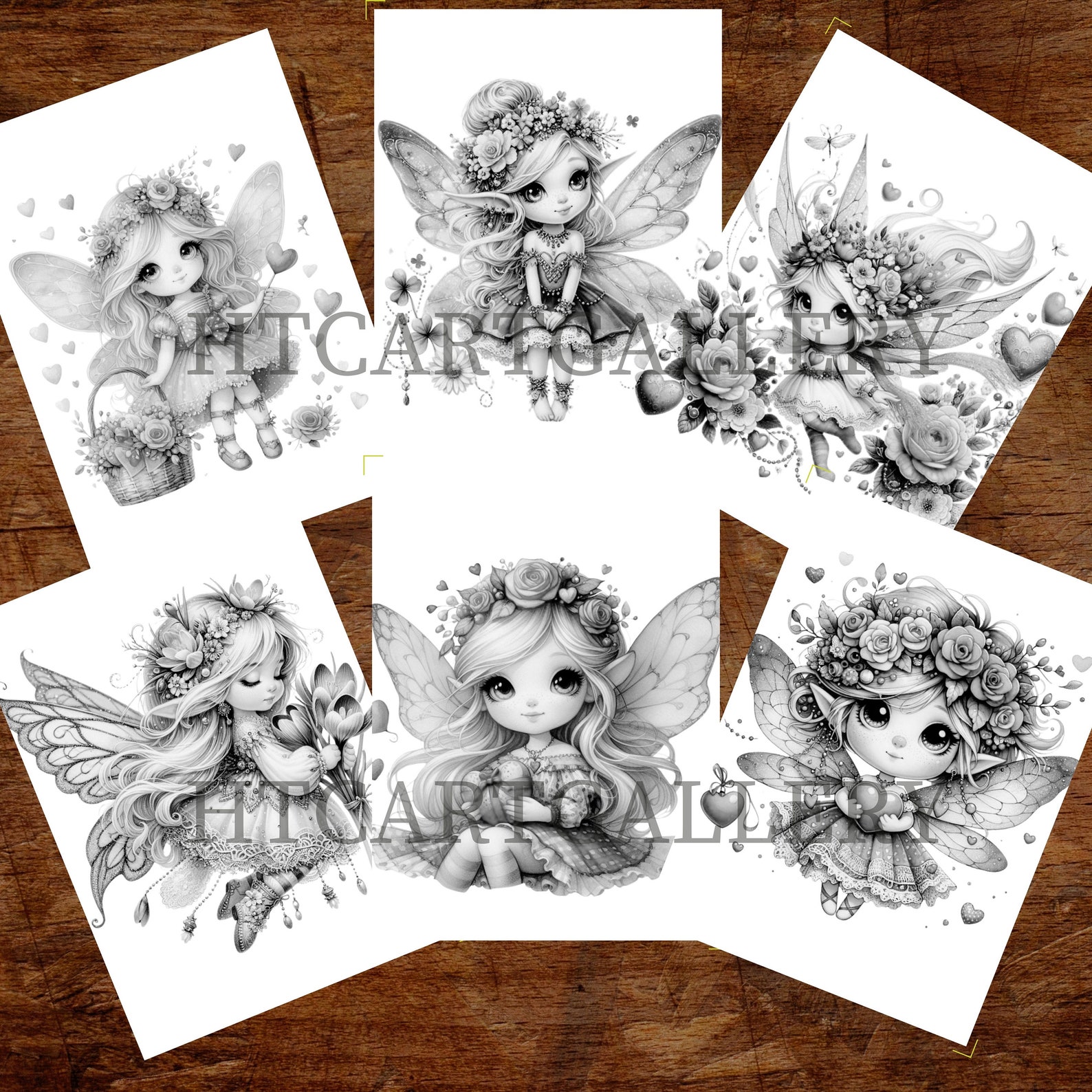 Adoroble Forest Fairy Coloring Book,cute Baby Fairies Coloring Book for ...