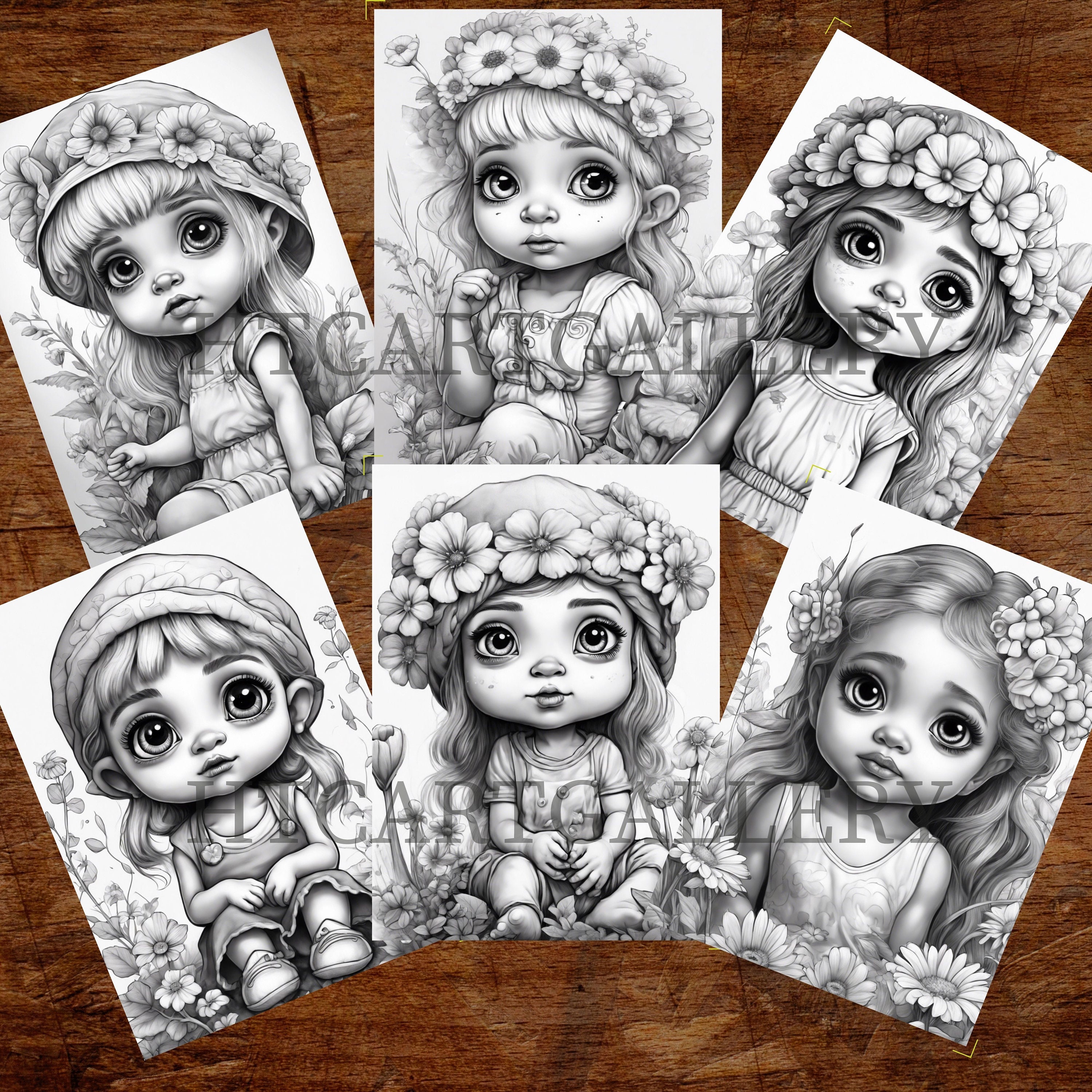 Cute Flower Baby Coloring Book,adorable Baby Coloring Book for Adults ...