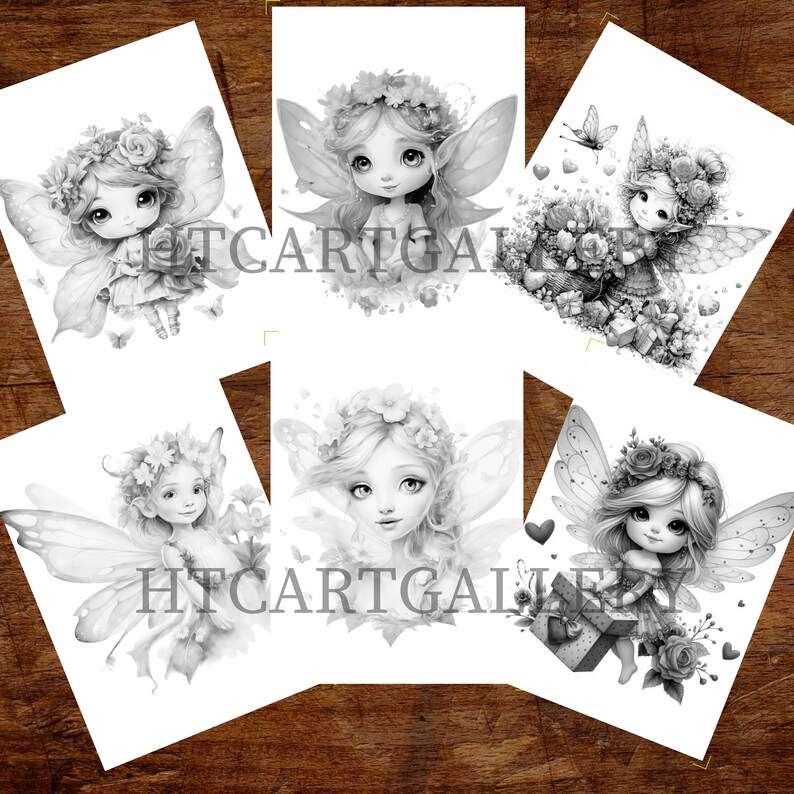 Adoroble Forest Fairy Coloring Book,cute Baby Fairies Coloring Book for ...