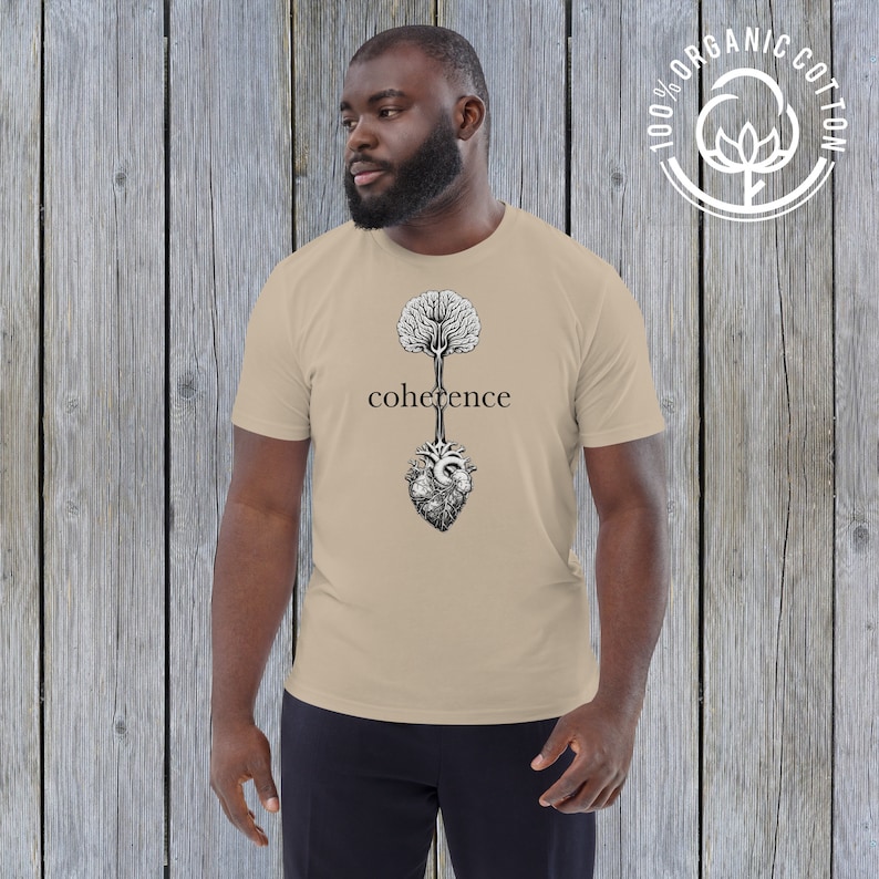 Brain Heart Coherence 100% Organic Cotton T-shirt Unisex - Etsy Brain Heart Coherence 100% Organic Cotton T-shirt Unisex - Etsy