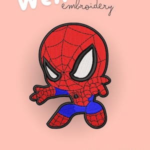 draw spider man chibi