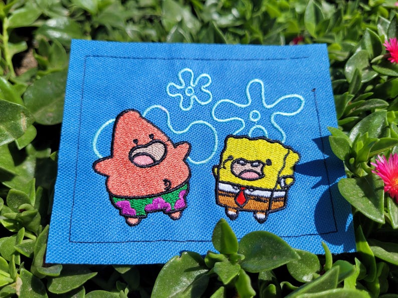 Chibi Patrick and Bob Embroidery File - EMBROIDERY - Etsy