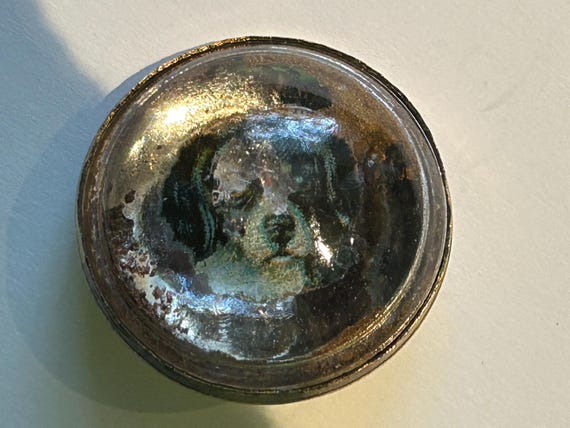 Antique Dog picture for Horse Bridle Bit, Brass Roset… - Gem